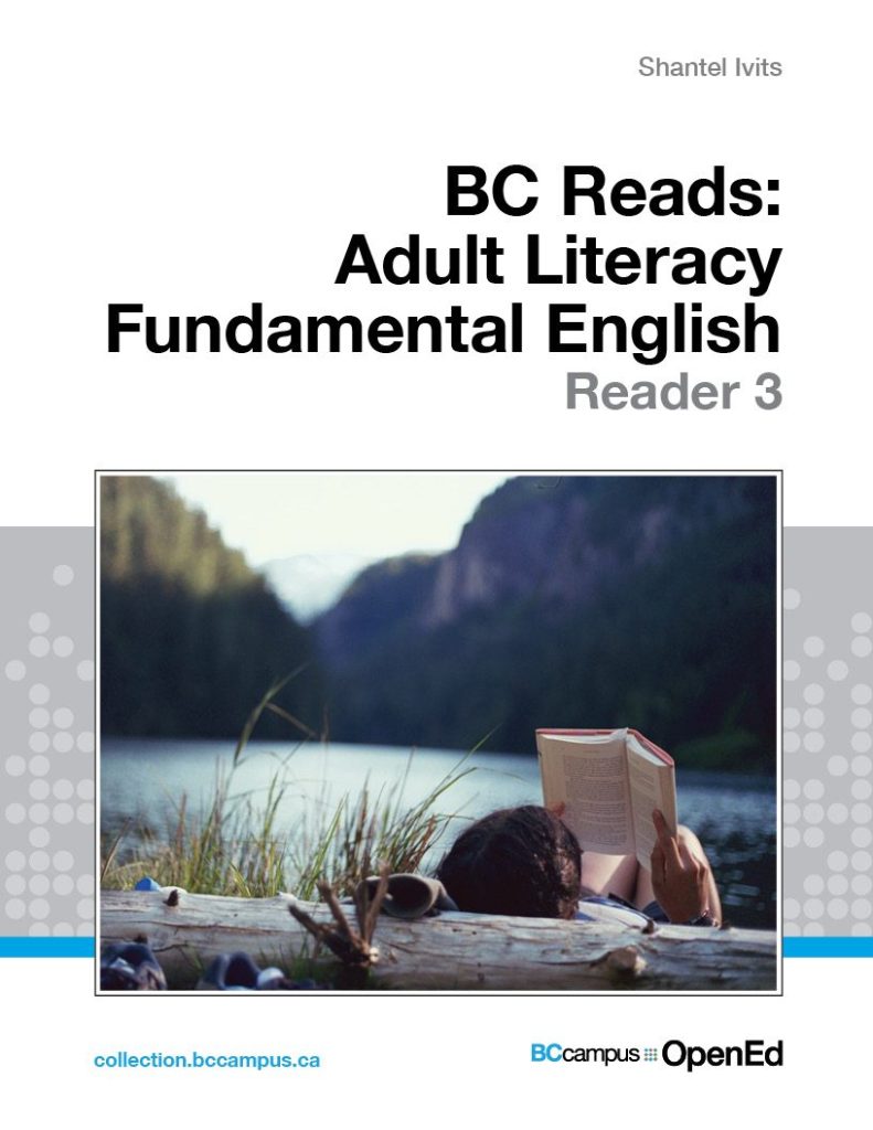 BC Reads: Adult Literacy Fundamental English – Reader 3 – Open Textbook