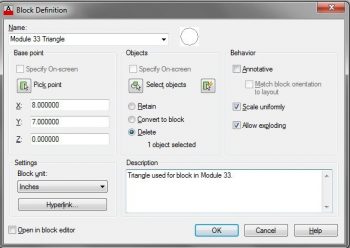 Module 33: Blocks – Introduction to Drafting and AutoCAD 2D