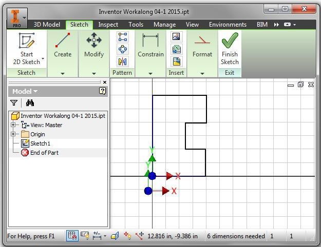 Module 5 Extruding Part 1 Introduction To Drafting And Autodesk Inventor