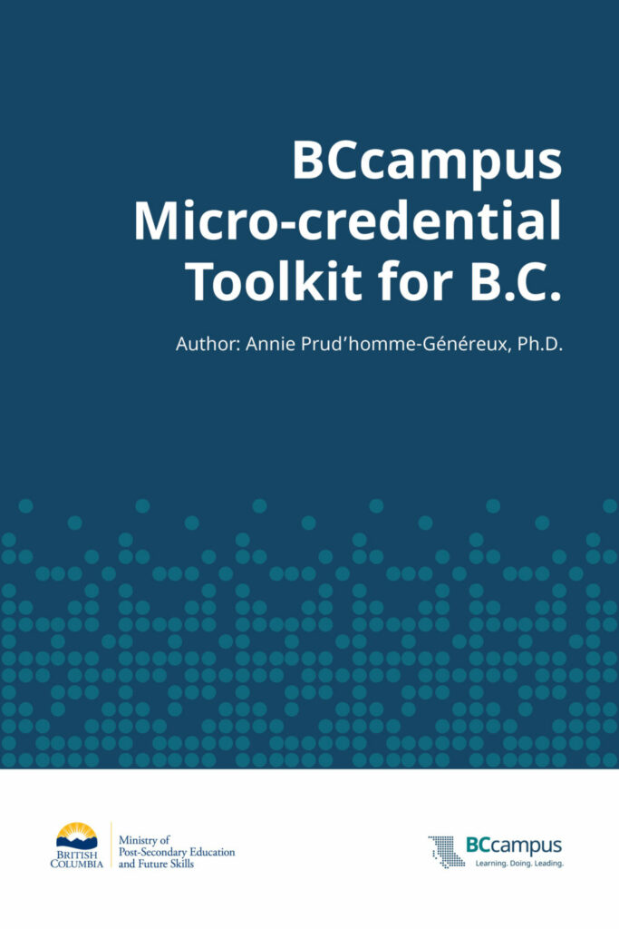 BCcampus Micro-credential Toolkit for B.C. – Simple Book Publishing