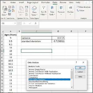 Descriptive Statistics – Excel Tools Instruction – Introduction to ...