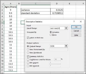 Descriptive Statistics – Excel Tools Instruction – Introduction to ...