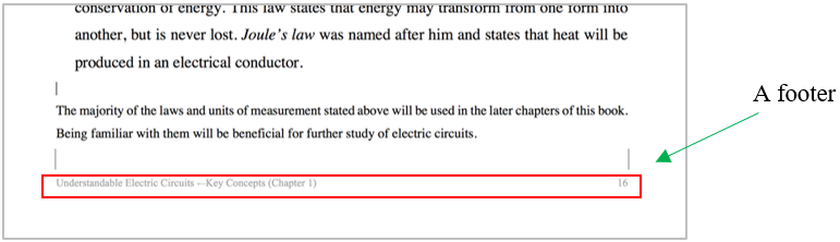 Topic A Headers Footers Page Numbers And Bullets Key Concepts Of Computer Studies