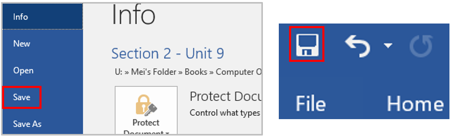 Topic B Save Retrieve And Print Documents Key Concepts Of Computer Studies