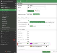7.2 Security Profile – FortiGate Firewall