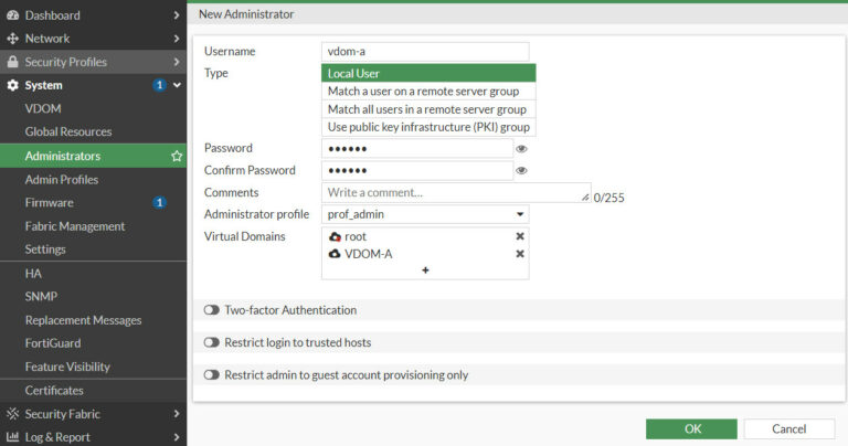 8.1 VDOM – FortiGate Firewall