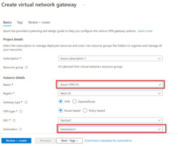 10.1 IPsec VPN from FortiGate (on Premise) to Azure – FortiGate Firewall