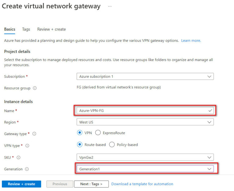 10.1 IPsec VPN from FortiGate (on Premise) to Azure – FortiGate Firewall