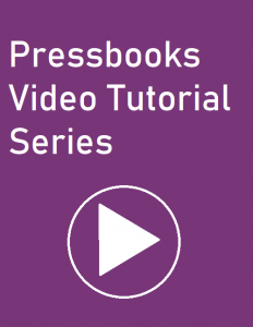 Pressbooks – Getting Started: OER Publishing at BCcampus