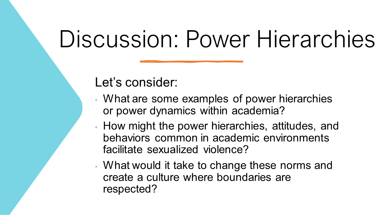 Section 2: Introduction to Sexualized Violence – Power Dynamics and ...