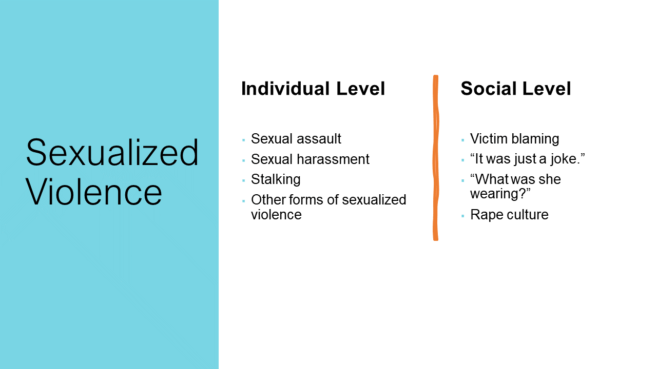 Section 2: Introduction to Sexualized Violence – Power Dynamics and ...