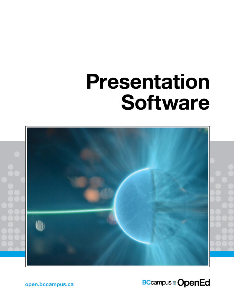 Presentation Software – The Open Textbook Project provides flexible and ...