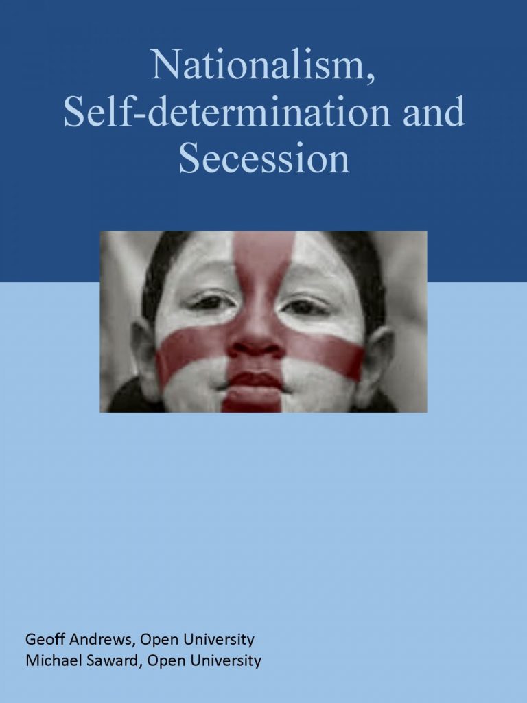 Nationalism, Self-determination and Secession – Simple Book Production