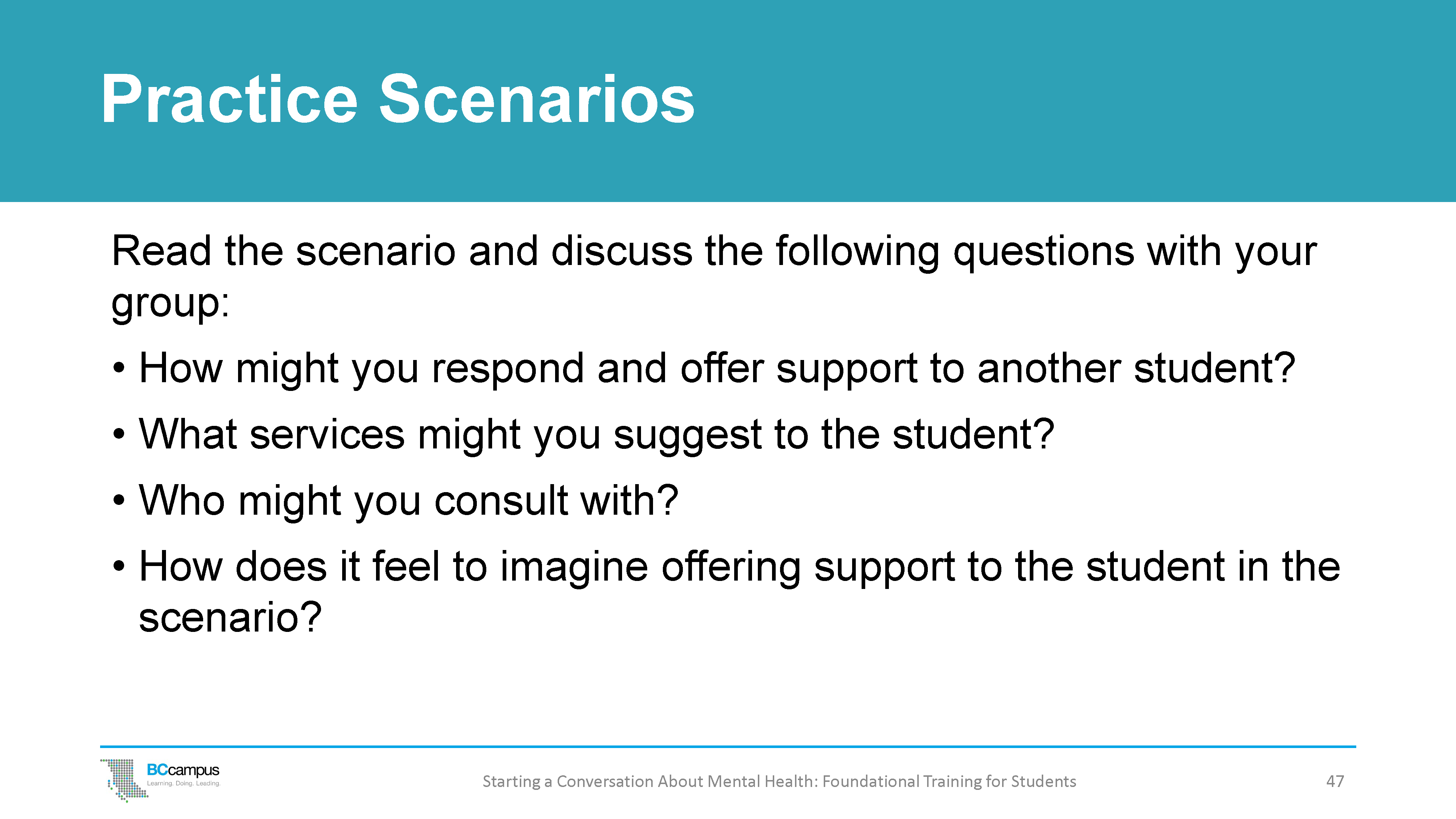 9 Scenarios For Practice And Discussion Starting A Conversation