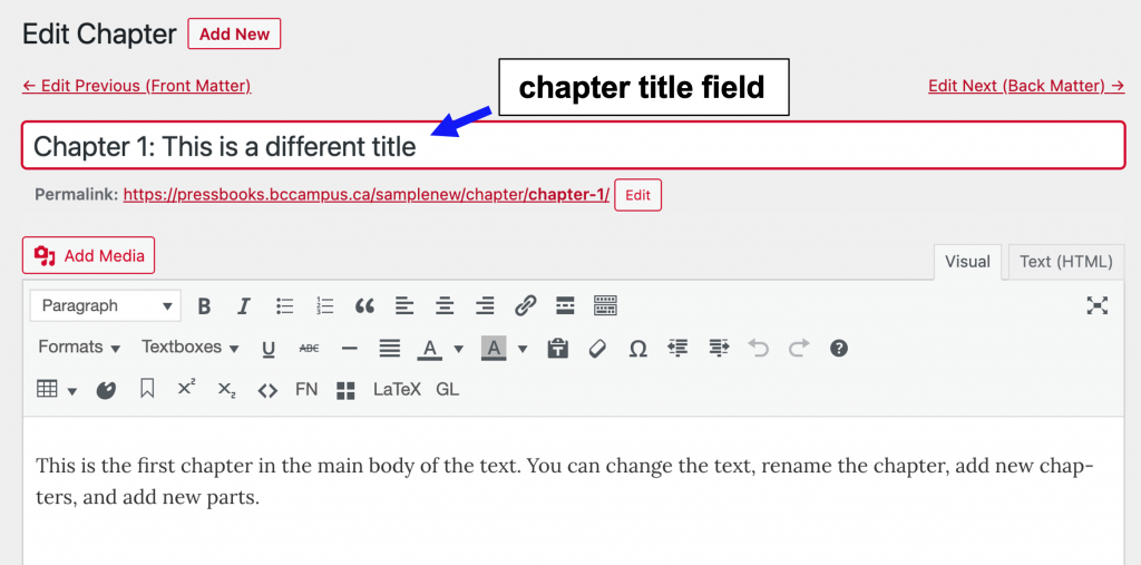 Using the Pressbooks Editor – Pressbooks Guide