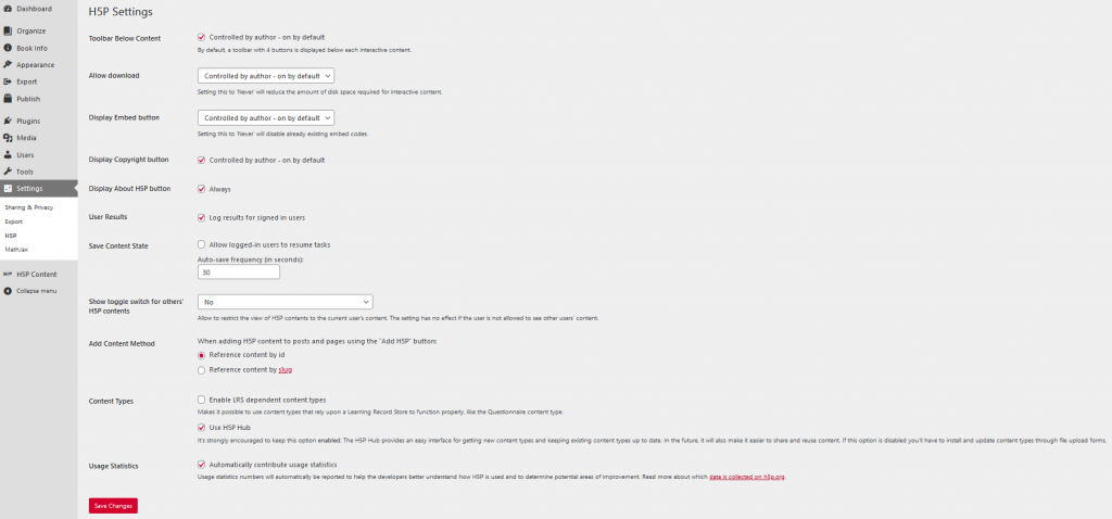 H5P for Interactive Material – Pressbooks Guide
