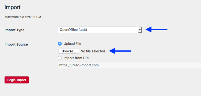 Import an OpenDocument Text (ODT) File – Pressbooks Guide