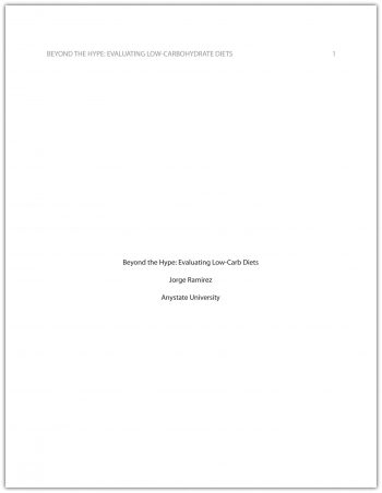 Formatting a Research Paper (APA) – Provincial English