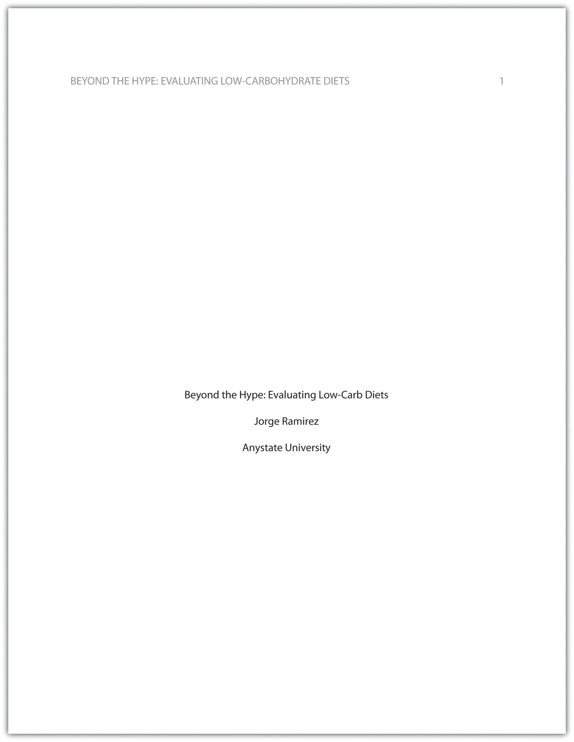 Formatting a Research Paper (APA) – Provincial English