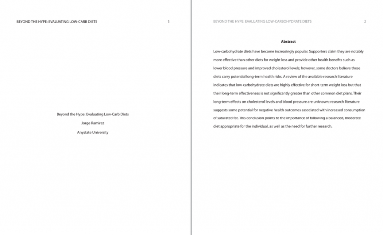 Formatting a Research Paper (APA) – Provincial English