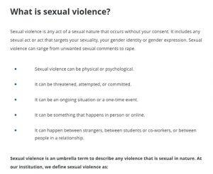 Module 1 | What is Sexual Violence? – Safer Campuses for Everyone ...
