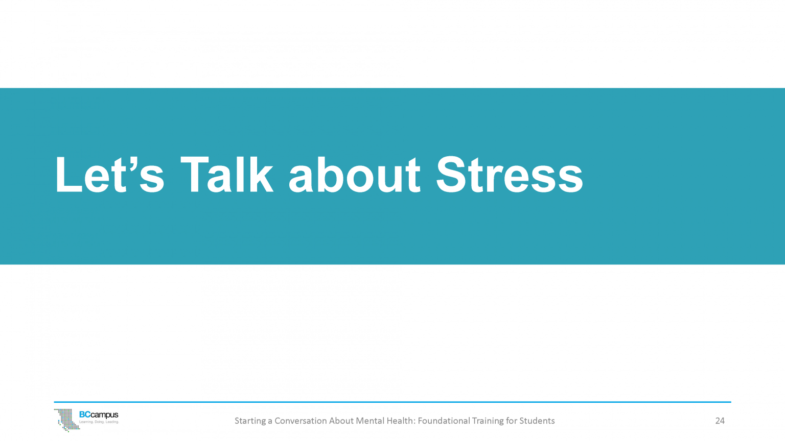 5. Let’s Talk about Stress – Starting A Conversation About Mental ...
