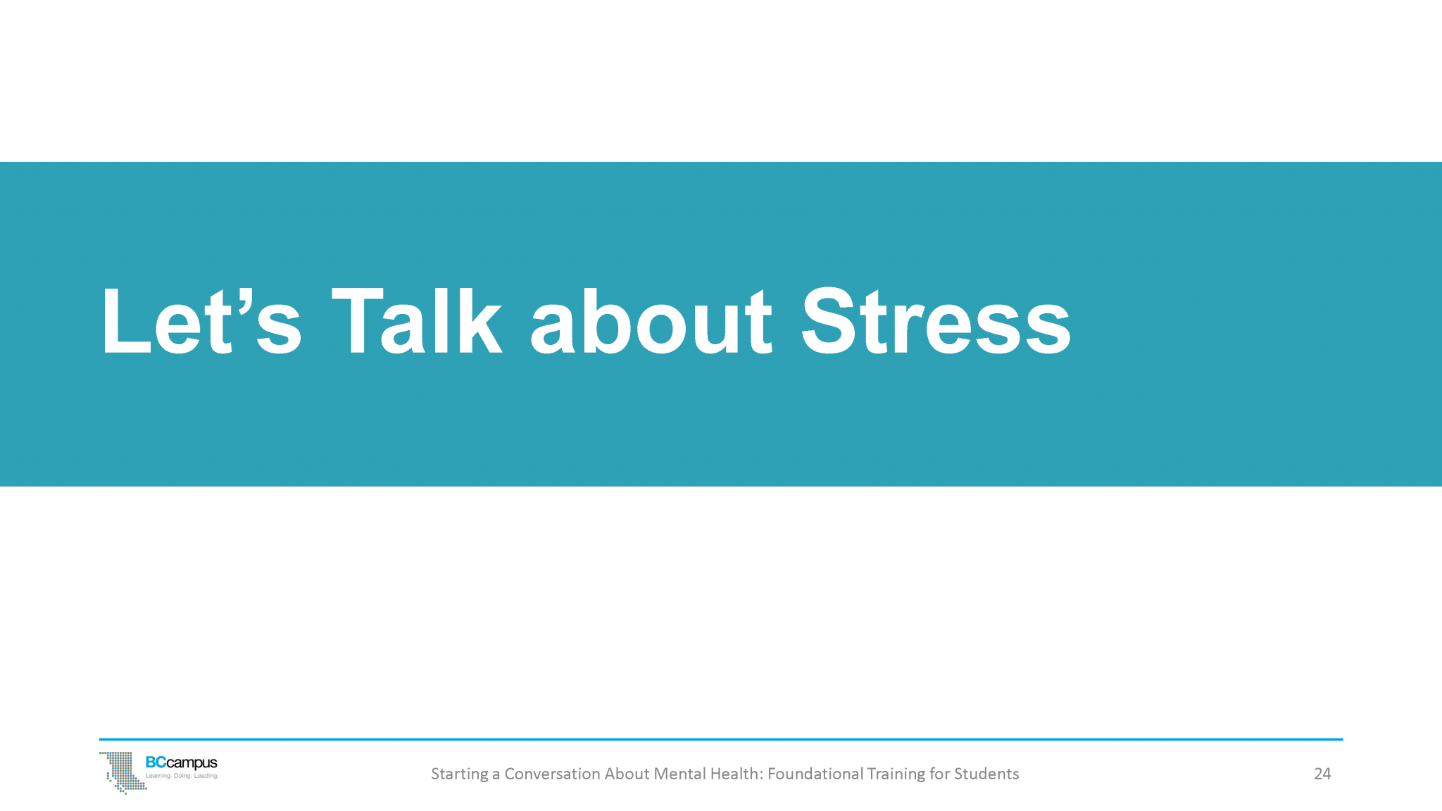 5. Let’s Talk about Stress – Starting A Conversation About Mental ...