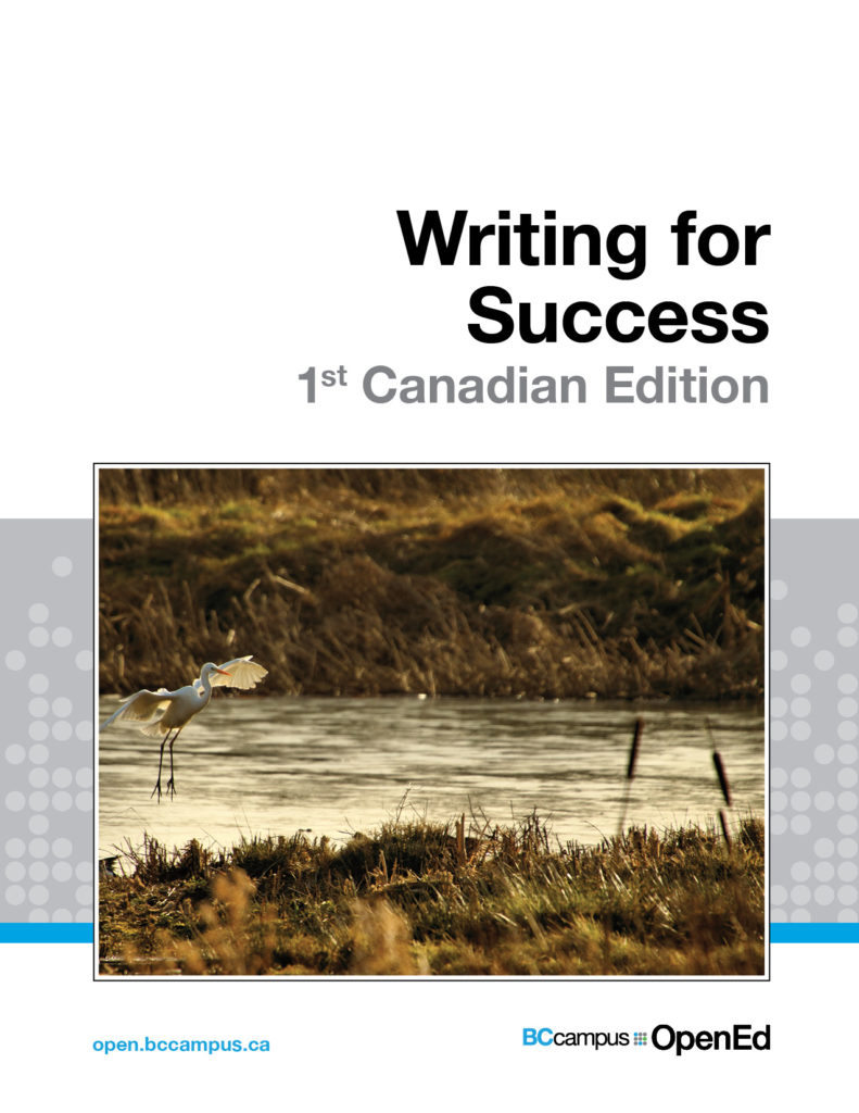 Writing for Success – 1st Canadian Edition – Open Textbook